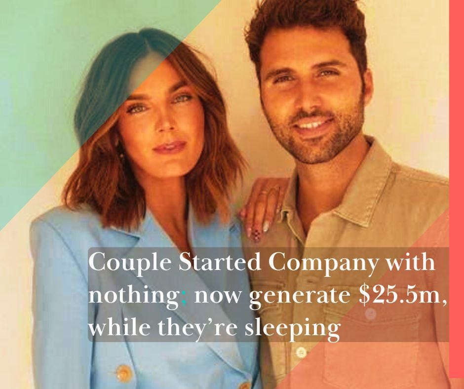 A couple who started a company with $0, now generates $25.5m, while ...
