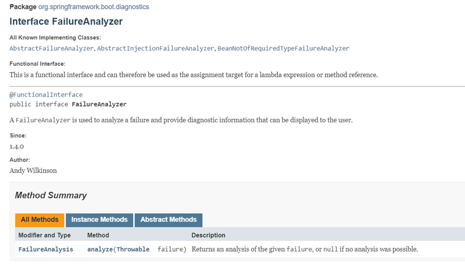Failure analyzer in spring boot. For any java developers who are working… | by Sanagavarupu ...
