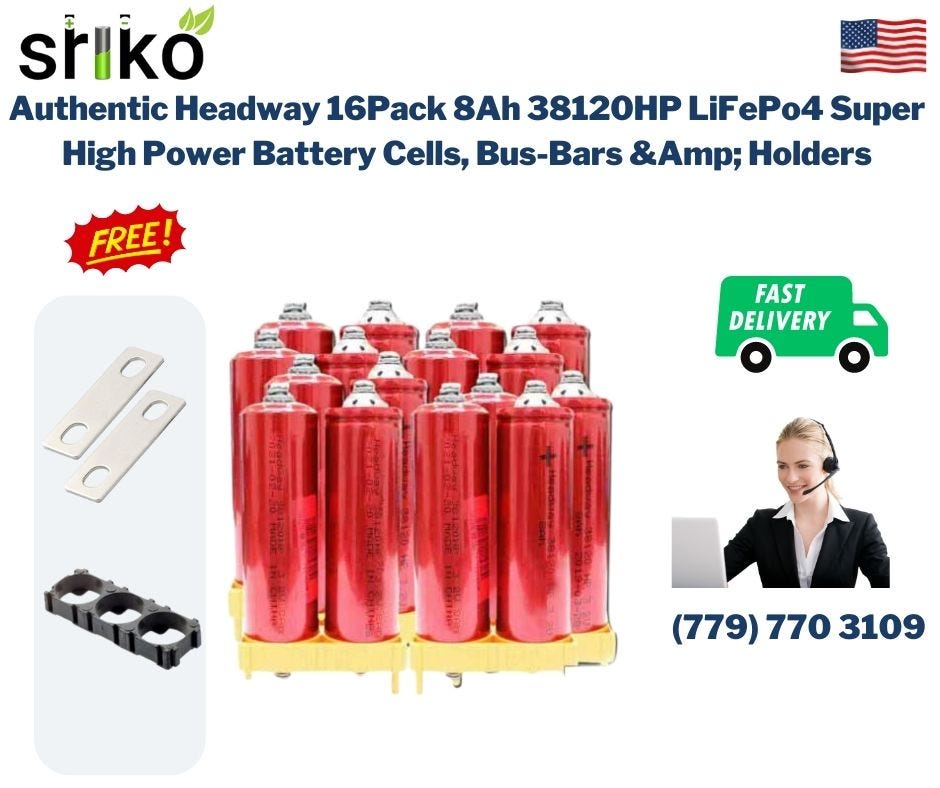 Unlock High Performance with the Authentic Headway 16Pack 8Ah 38120HP ...