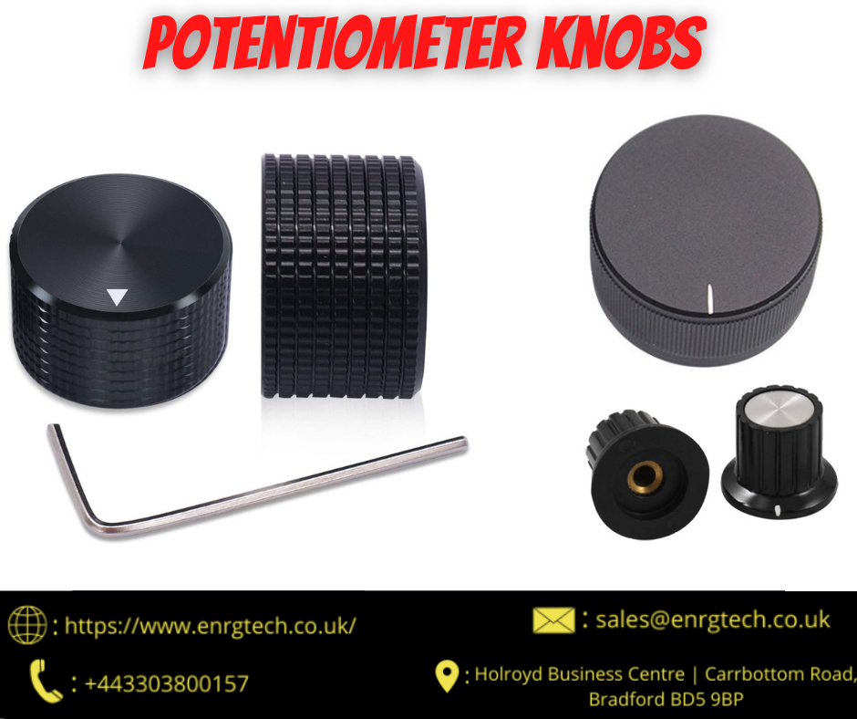 Potentiometer knobs work on the principle of varying resistance in an ...