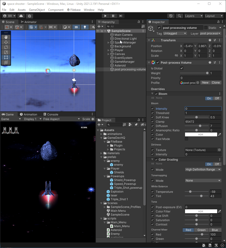 Learning with unity; post processing and effects | by ben riffe | Medium