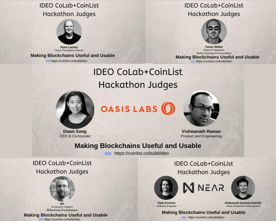Announcing the winners of the IDEO + CoinList Hackathon | by Justin Gregorius | CoinList | Medium