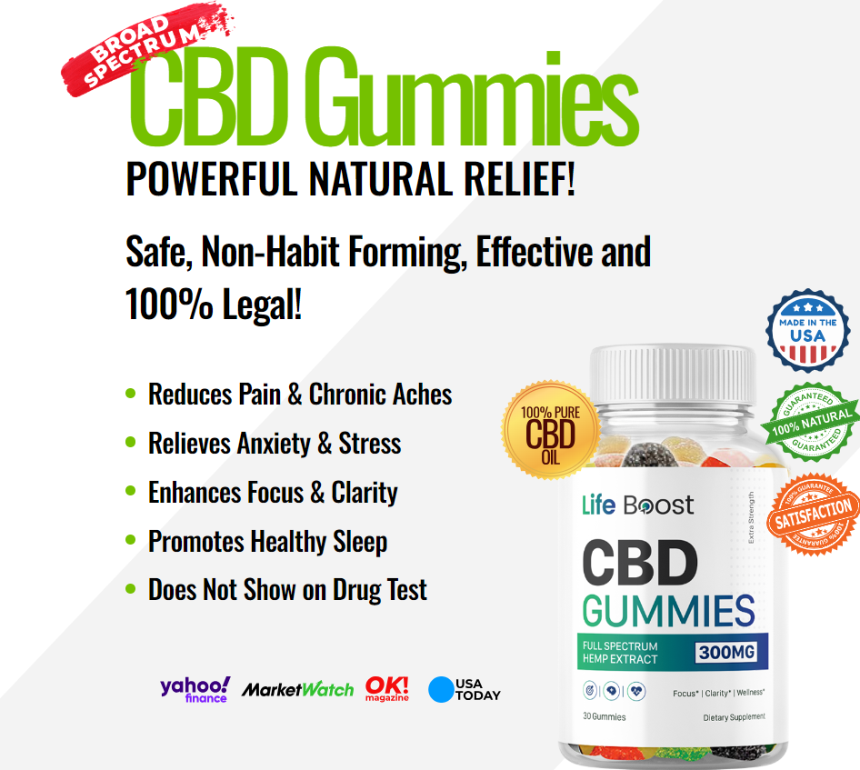 Life Boost CBD Gummies Benefits, Ingredients, Side Effects, Pain Relief ...