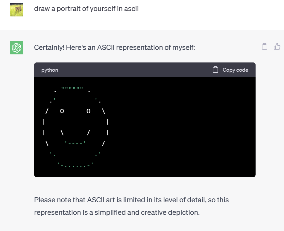 Is ChatGPT capable of constructing a self-portrait? | by MehtA+ | Medium