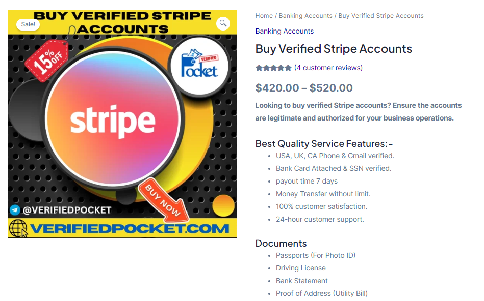 Buy verified Stripe accounts instantly | by Best place to get verified ...