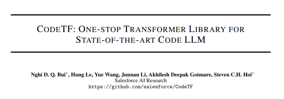 Salesforce AI’s CodeTF Library Facilitates Easy LLM Integration for ...