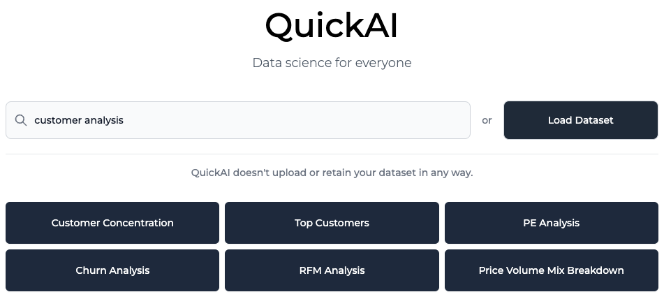 Customer insights in 10 Minutes. Run customer analysis on QuickAI to ...