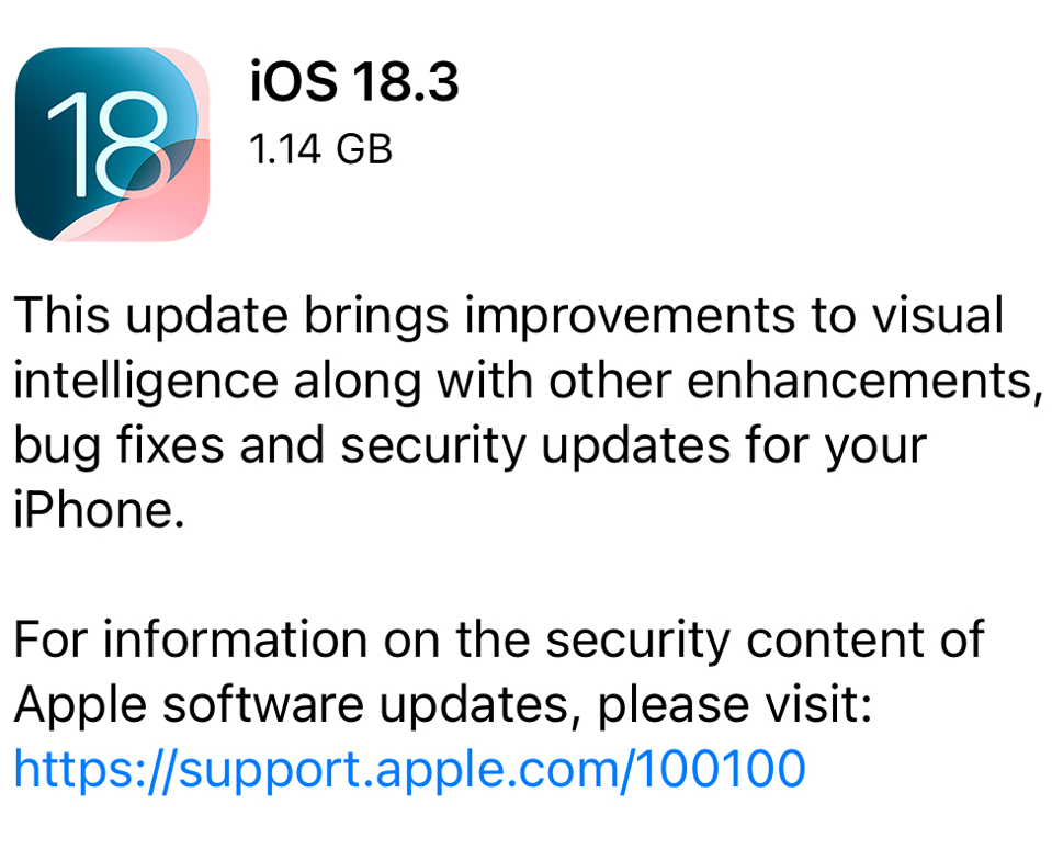 iOS 18.3 — Update Now Warning Is Issued To All iPhone Users | by Mohsen ...