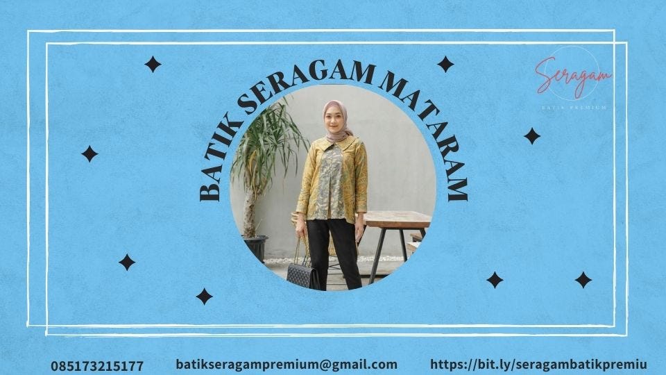 Batik Seragam Mataram Nusa Tenggara Barat WA 085173215177 | by Batik ...