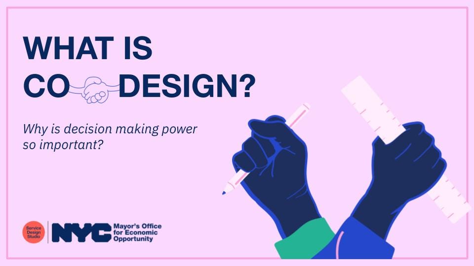 Civic Service Design: Co-Design 101 | by NYC Opportunity | Civic ...