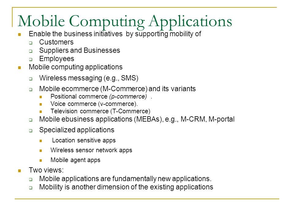 Mobile Computing And Its Merits Demerits And Applications By