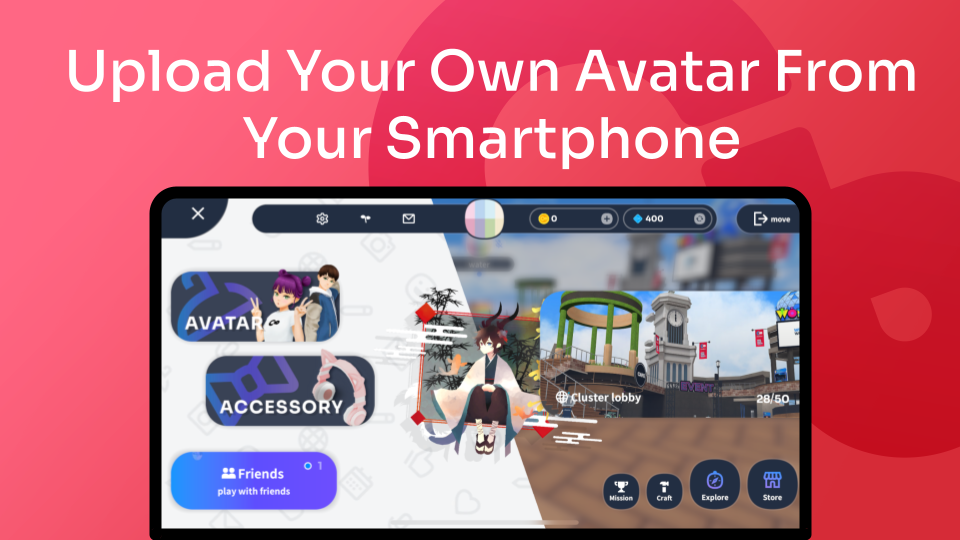 Upload Your Own Avatar From Your Smartphone | by Cluster Official | Medium