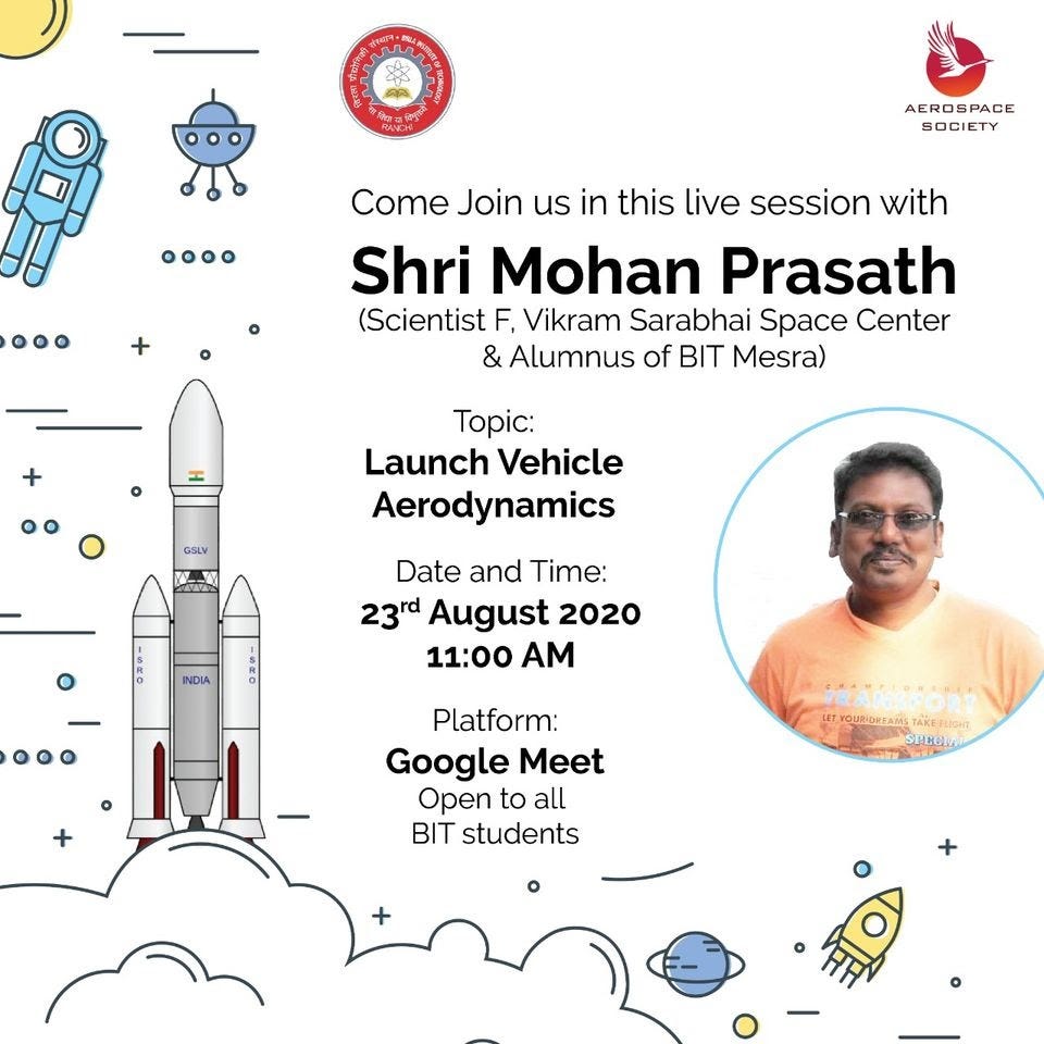 Aero Talk Series by AeroSoc: Launch Vehicle Aerodynamics by Mr Mohan Prasath | by Aerospace ...