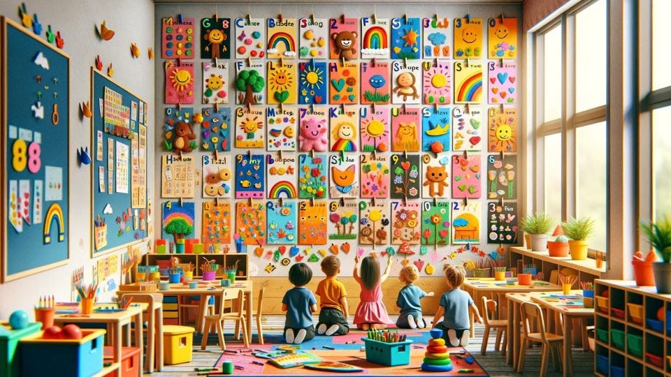 Handmade Charts by Preschoolers to Decorate Classrooms | by Priya ...