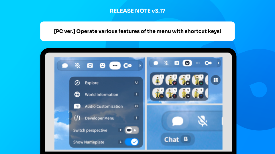 Release Note [Cluster v3.17]. [PC ver.] Operate various features of… | by Cluster Official | Jan ...
