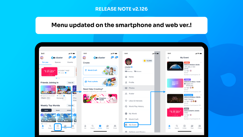 Release Note [Cluster v2.126]. The menu has been updated on the… | by ...