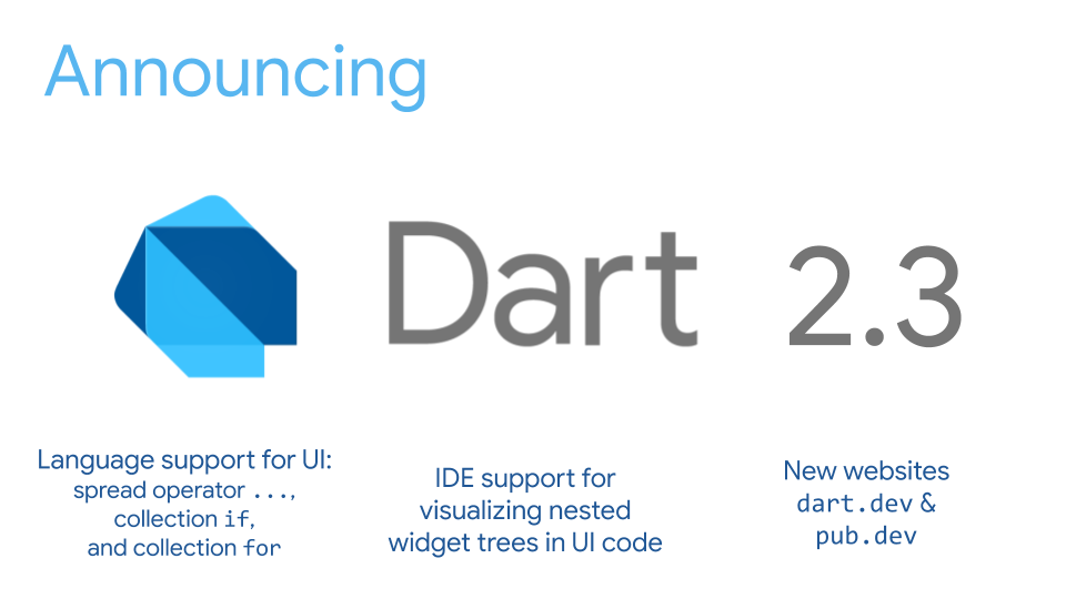 Announcing Dart 2.3: Optimized for building user interfaces | by ...