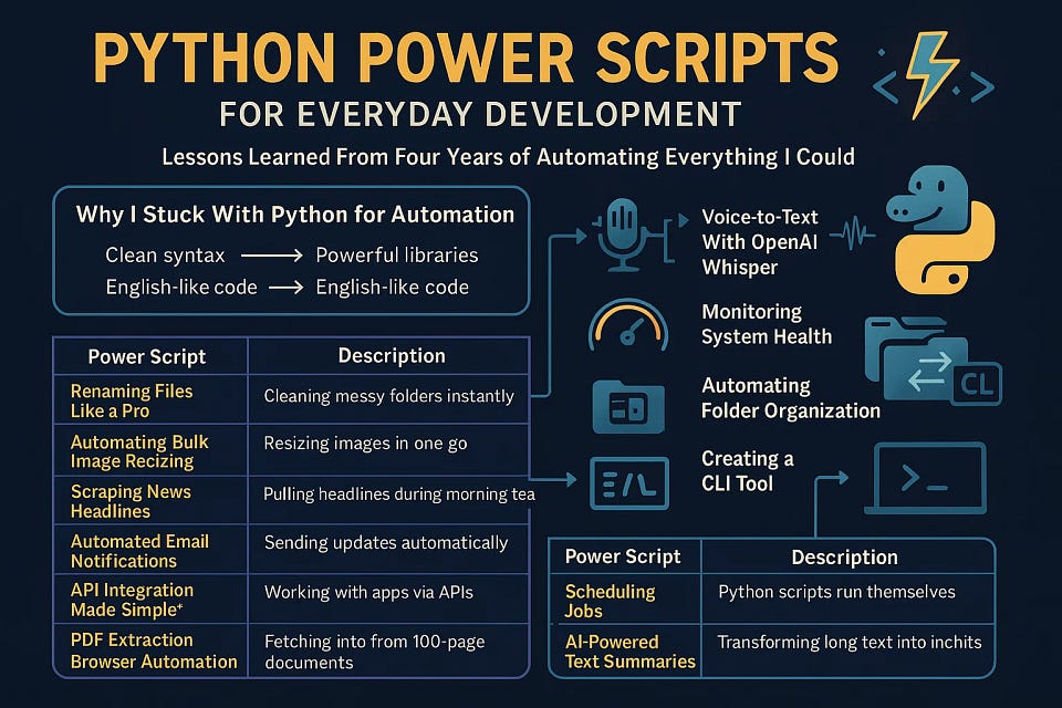 Python Power Scripts for Everyday Development | by Mariyam Mahmood | Technology Core | Sep, 2025 ...