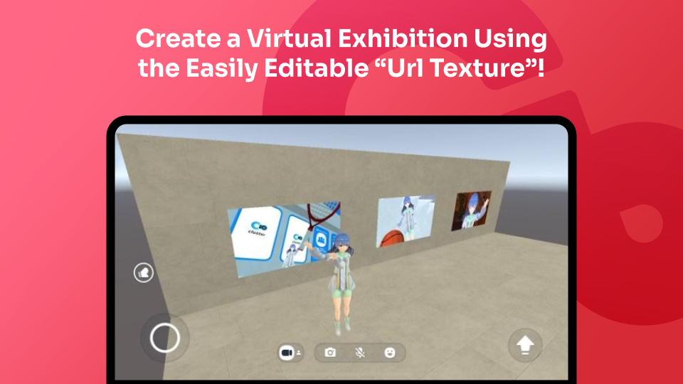 Create a Virtual Exhibition Using the Easily Editable “Url Texture”! | by Cluster Official | Medium