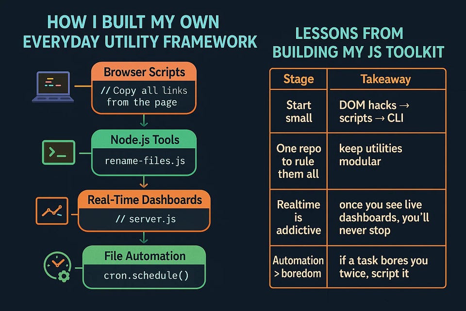 From browser hacks to CLI magic my journey turning raw JavaScript into a toolkit I can’t live ...