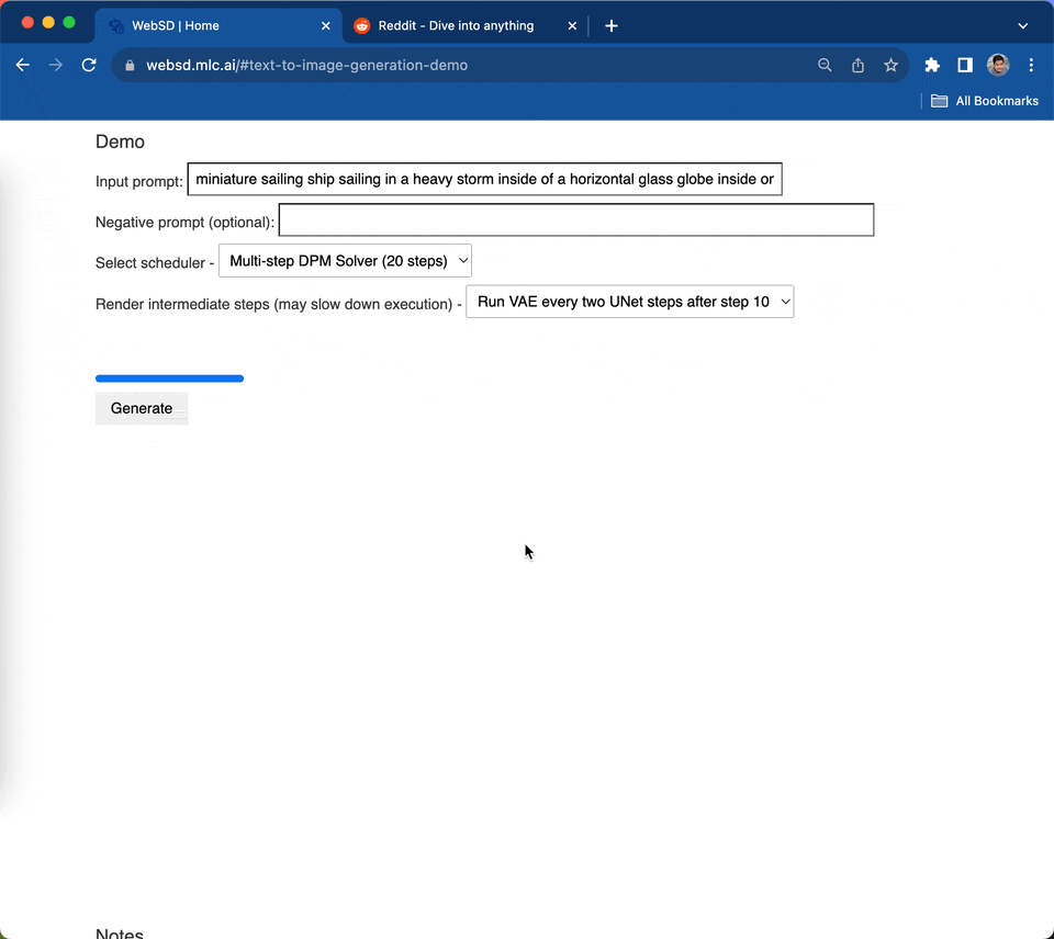 Stable Diffusion & Llama 2 running completely locally inside Chrome | by Param Aggarwal | Medium