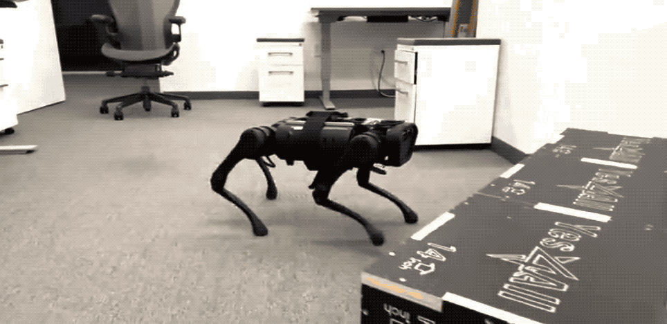 CMU robot dog, standing upside down and going downstairs! Release is ...