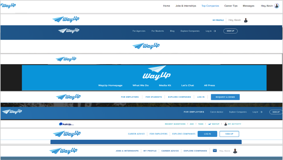 Unified Navigation. At WayUp we run several different… | by Kevin ...