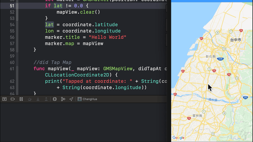 Google Map 點擊地圖應用 for swift. (Google Map, GMSMapViewDelegate… | by Peggy Tsai | 彼得潘的 Swift iOS ...