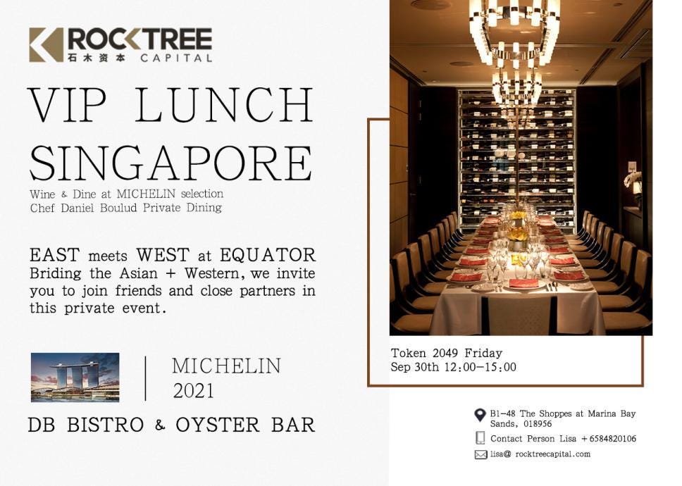 RockTree Capital met with FBG, Waterdrip Capital and others at Marina ...