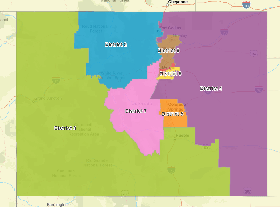 Colorado’s New Congressional District Map | by Brian Nelson | Medium