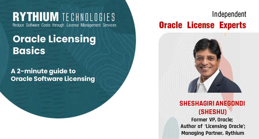 Oracle Licensing Basics in 2 minutes | by Sheshagiri Anegondi | Medium