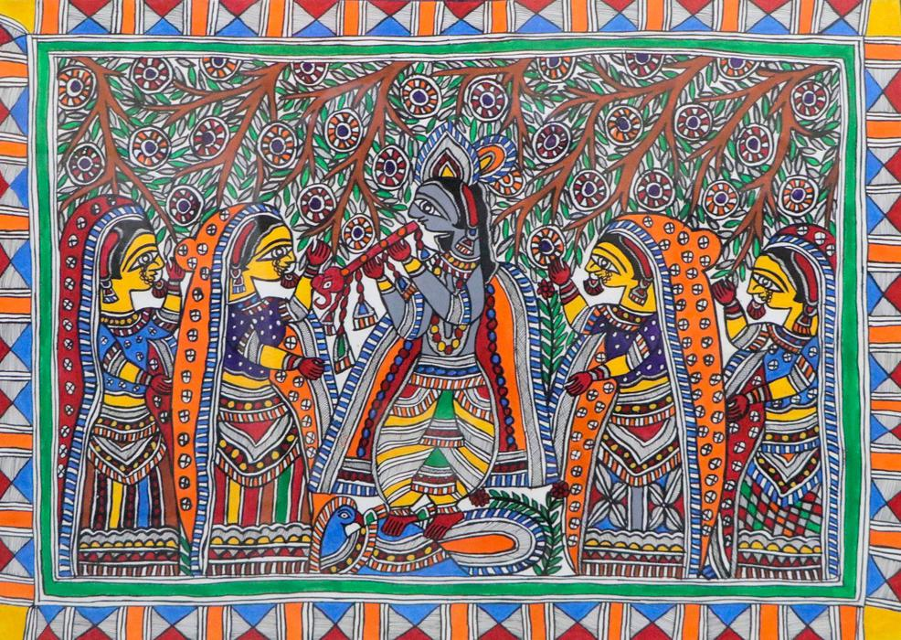 Madhubani Wall Painting: A Glimpse into India’s Vibrant Folk Art | by ...
