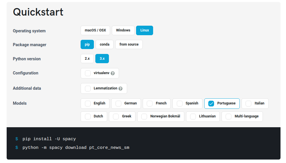 Usando o SpaCy pra um tratamento NPL | by VanessaBandeira | Medium