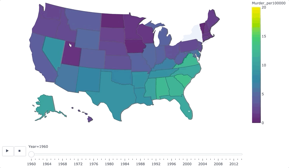 How to Create an Animated Choropleth Map with Less Than 15 Lines of Code | mkdir Awesome