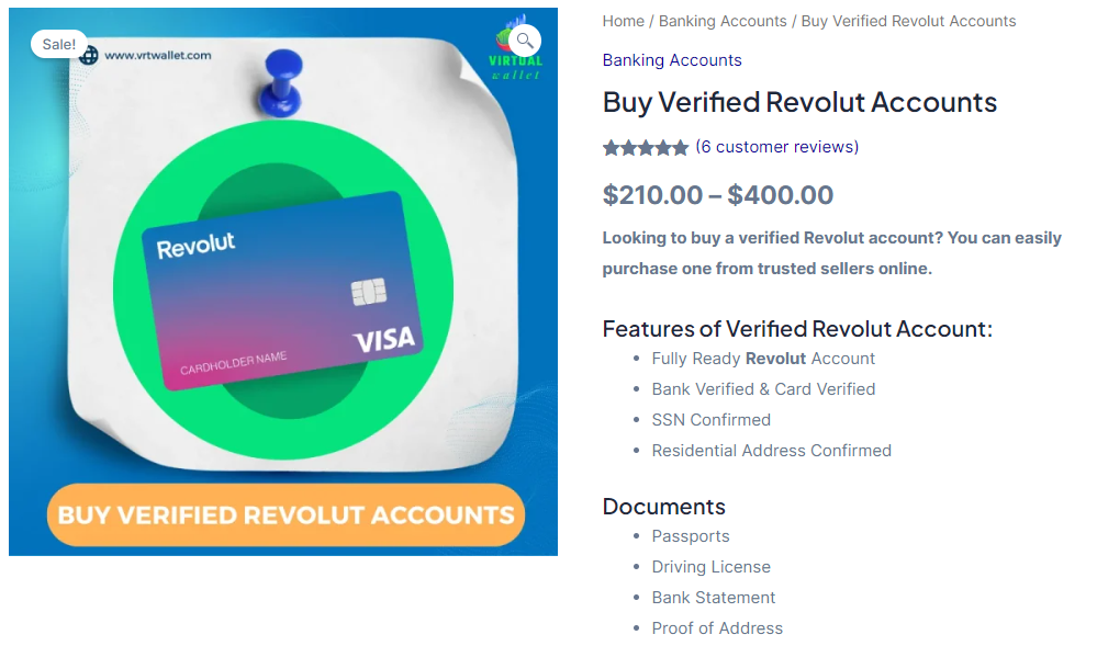 Buy Revolut accounts with verification | by fatema11 | Apr, 2024 | Medium