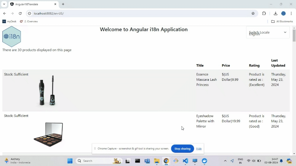 Angular Internalization: Switching between multiple locales and ... Angular Internalization: Switching between multiple locales and ...