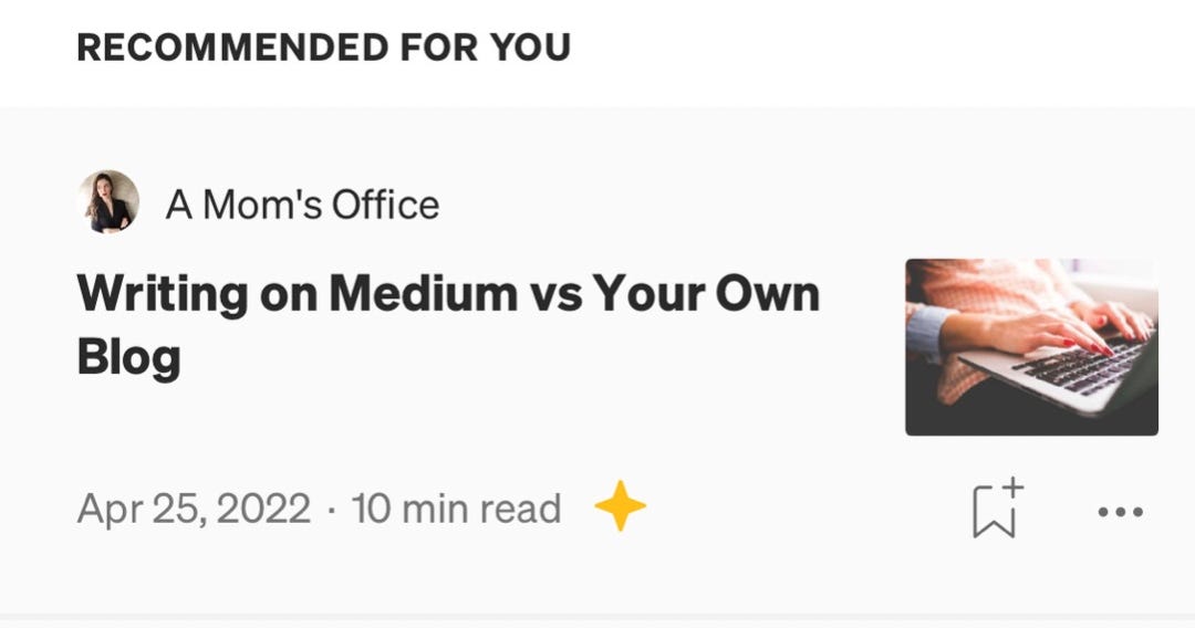 Medium Recommended Me — To Me | by Mark Suroviec | The Shortform