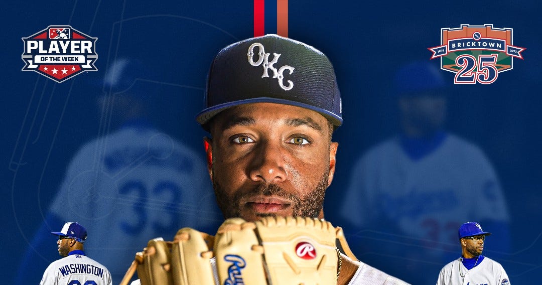 Washington Named PCL Pitcher of the Week | by Lisa Johnson | Beyond the ...