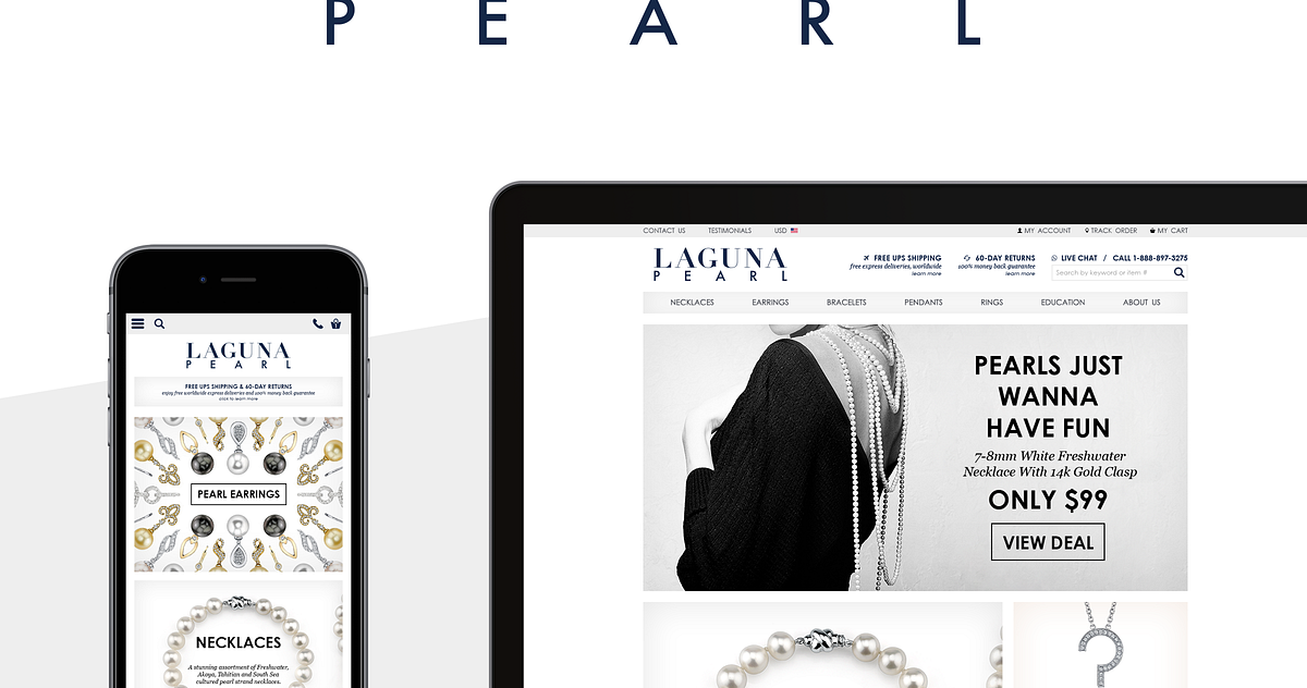 Pearl Jewelry Ecommerce UX Design by Mesrop Janoyan | Medium