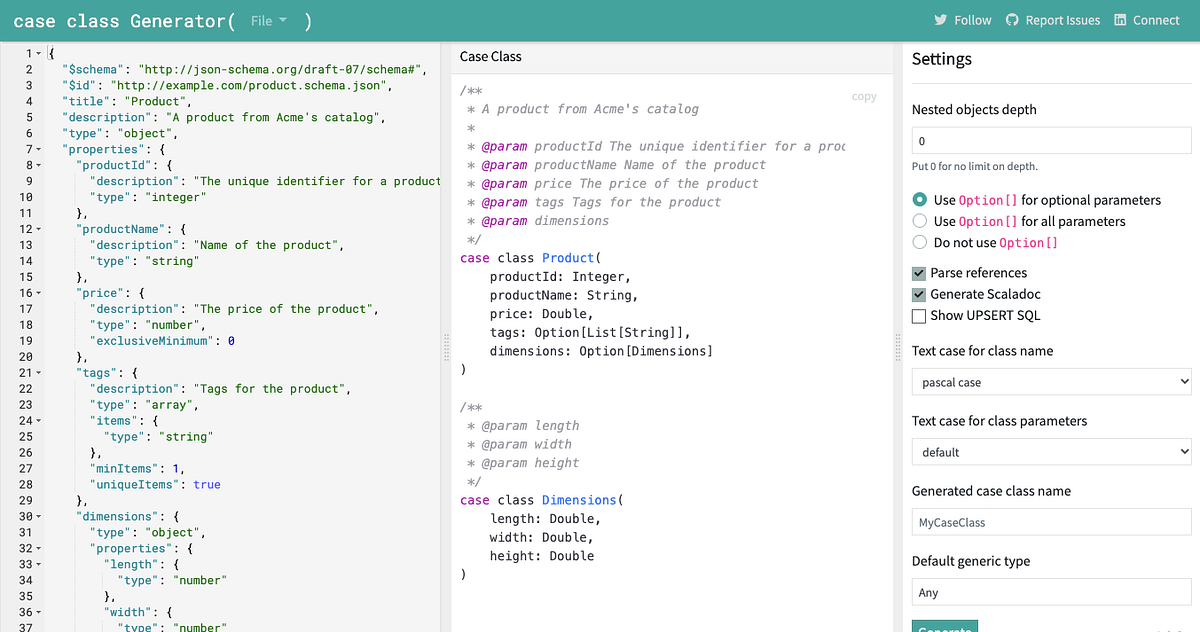 Generate Scala Case Classes From JSON Schema | by Chaitanya Chandurkar | Medium