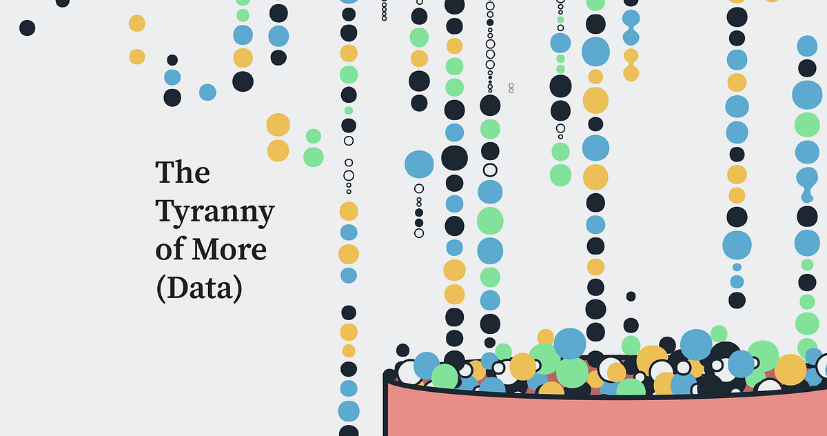 The Tyranny of More (Data). It’s easy to think that more data is… | by ...