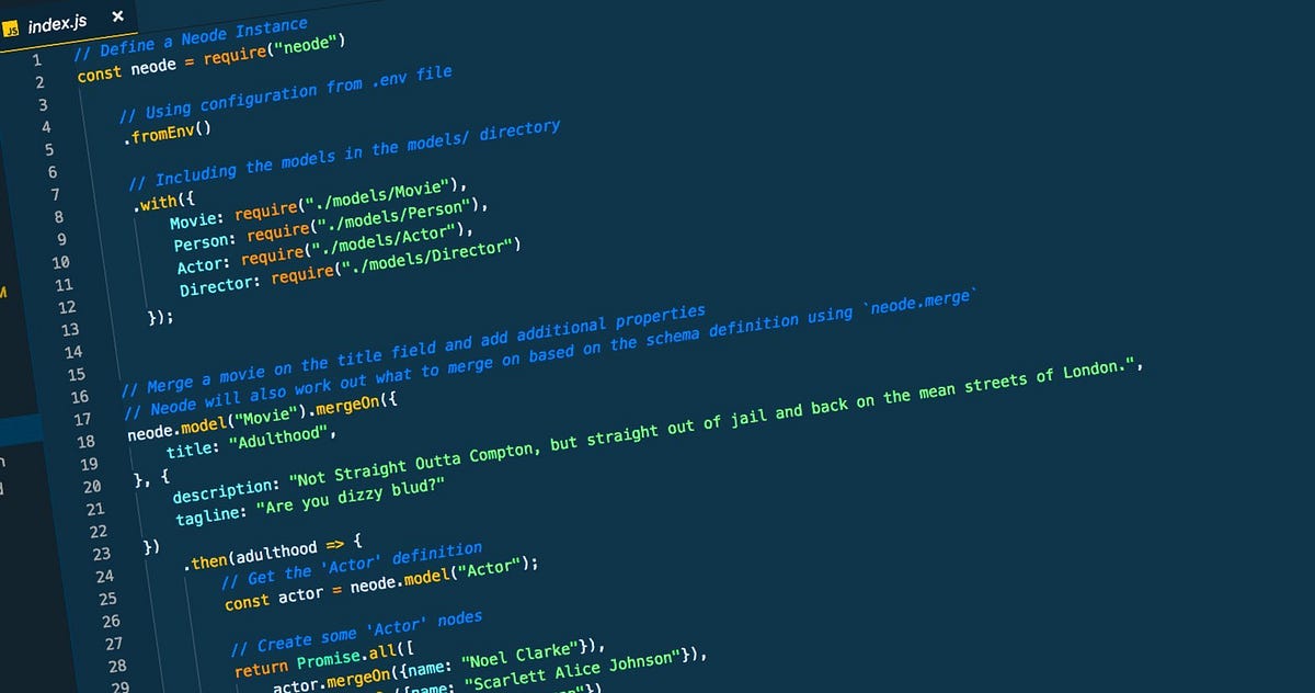 Interacting with Neo4j in NodeJS using the Neode Object Mapper | by Adam Cowley | Neo4j ...