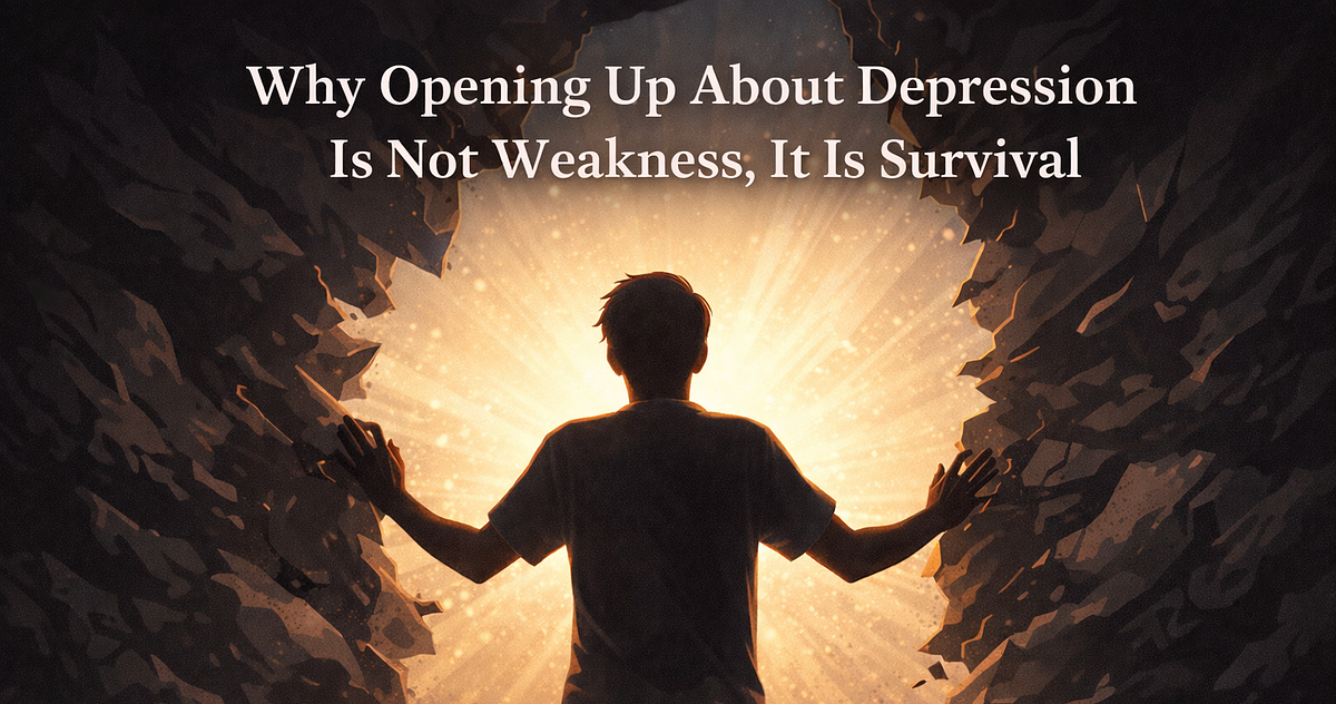 Why Opening Up About Depression Is Not Weakness, It Is Survival | by ...