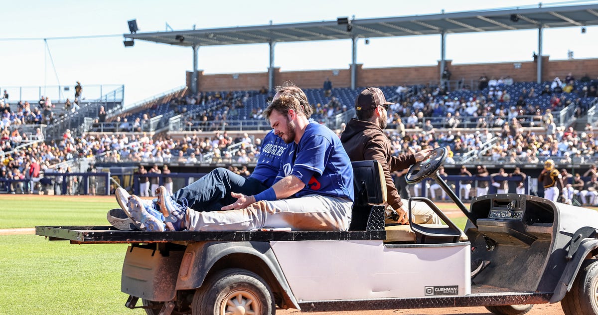 Dodgers wait for word after Lux hurts his knee | by Cary Osborne | Dodger Insider