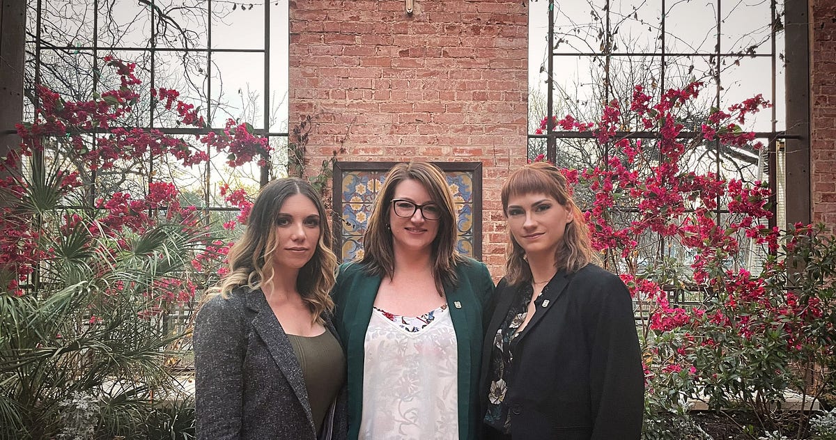 Female Disruptors: Erin Bergstrom, Katie Mayer, and Jennifer M Clark of ...