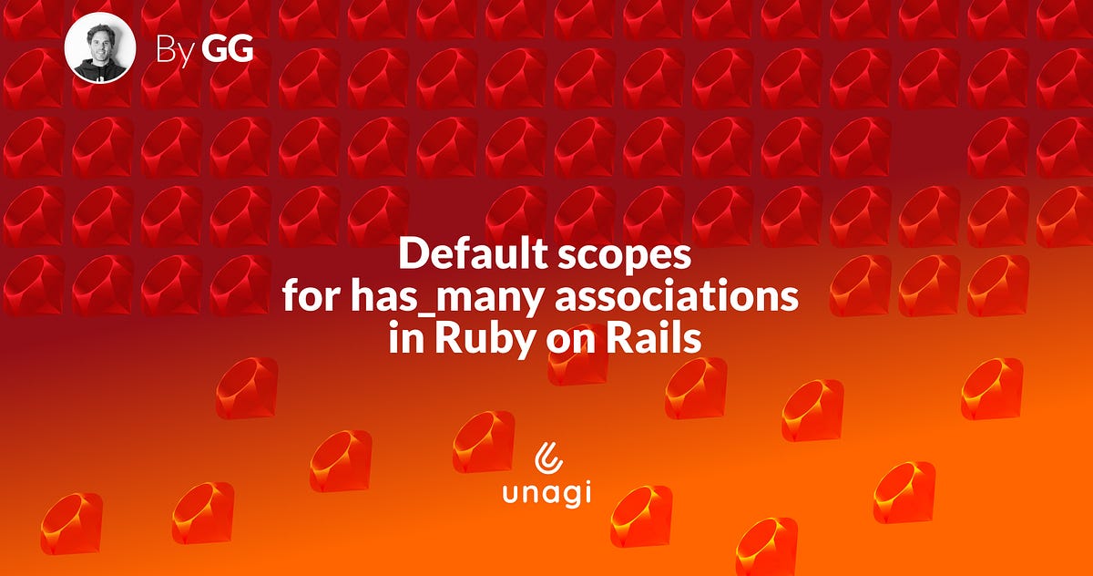 Default scopes for has_many associations in Ruby on Rails | by Gonzalo Galdámez | Unagi | Medium