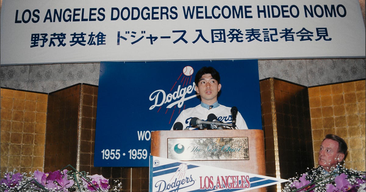 From Dodger Insider magazine: Hideo Nomo — The Pioneer | by Mark ...