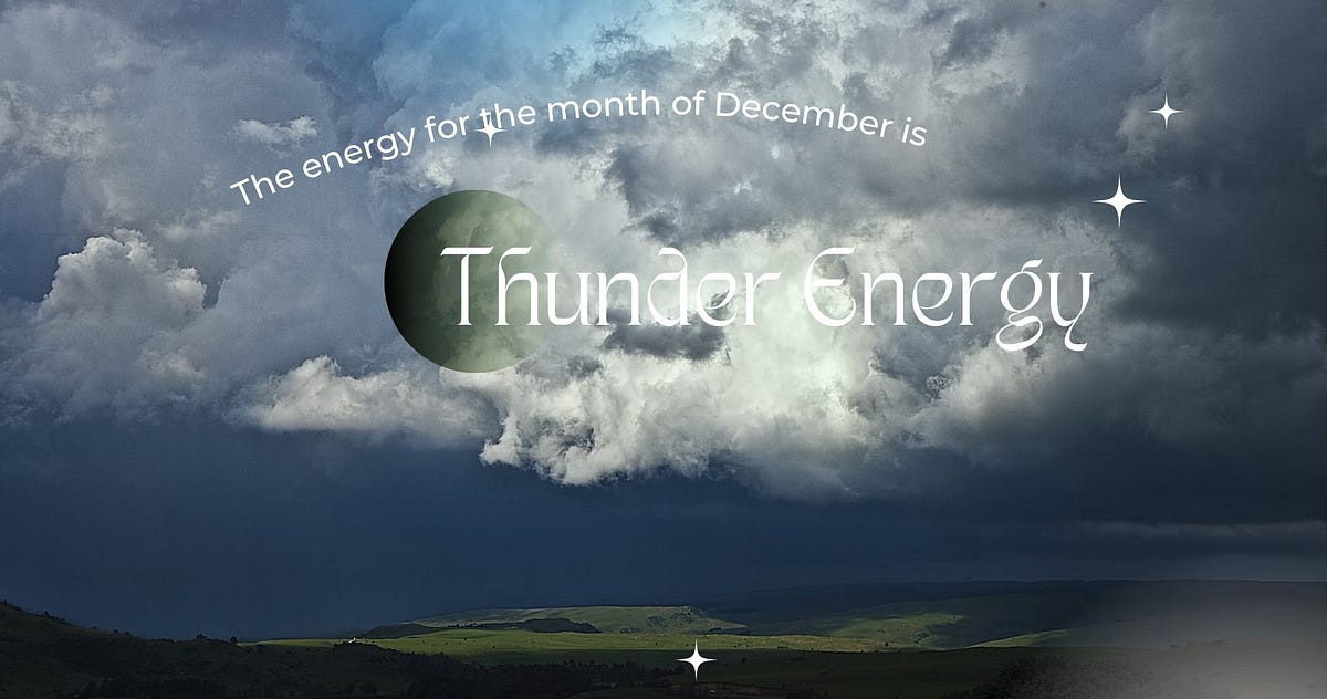 Thunder is the Natural Energy for the Month of December. | by Dr. Debra ...