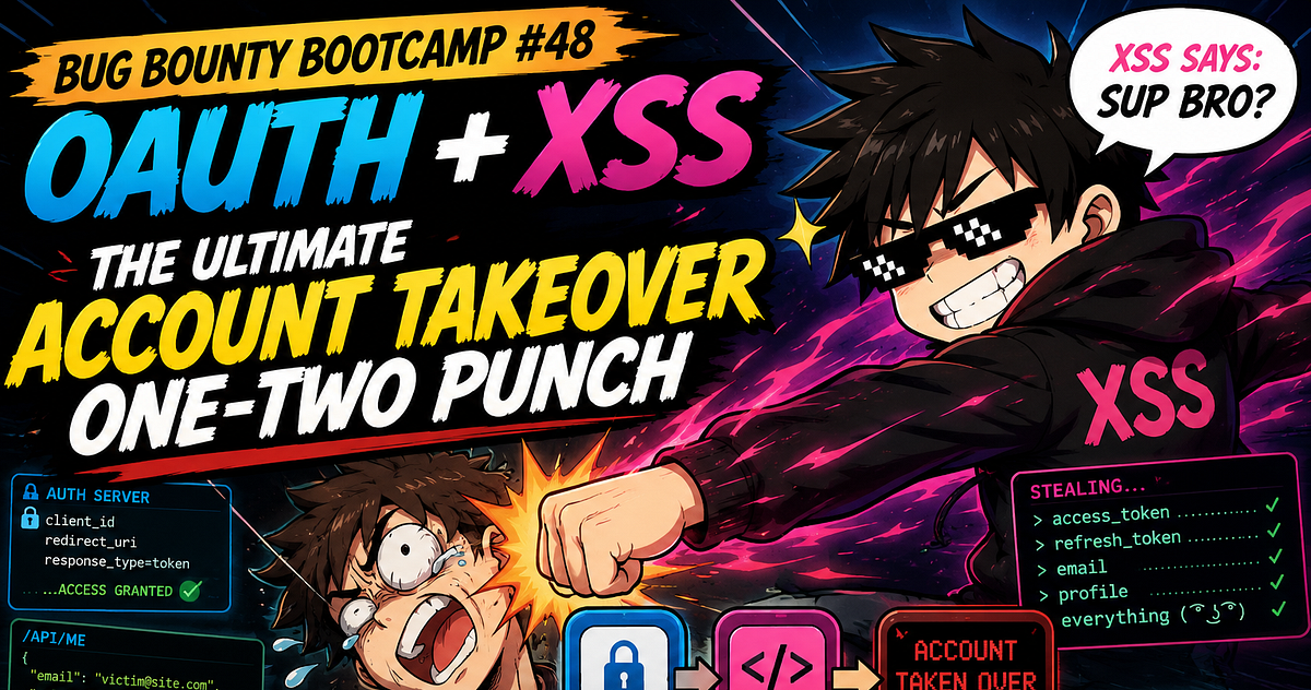 “Bug Bounty Bootcamp #48: OAuth + XSS ” | by Aman Sharma | Jun, 2026 ...