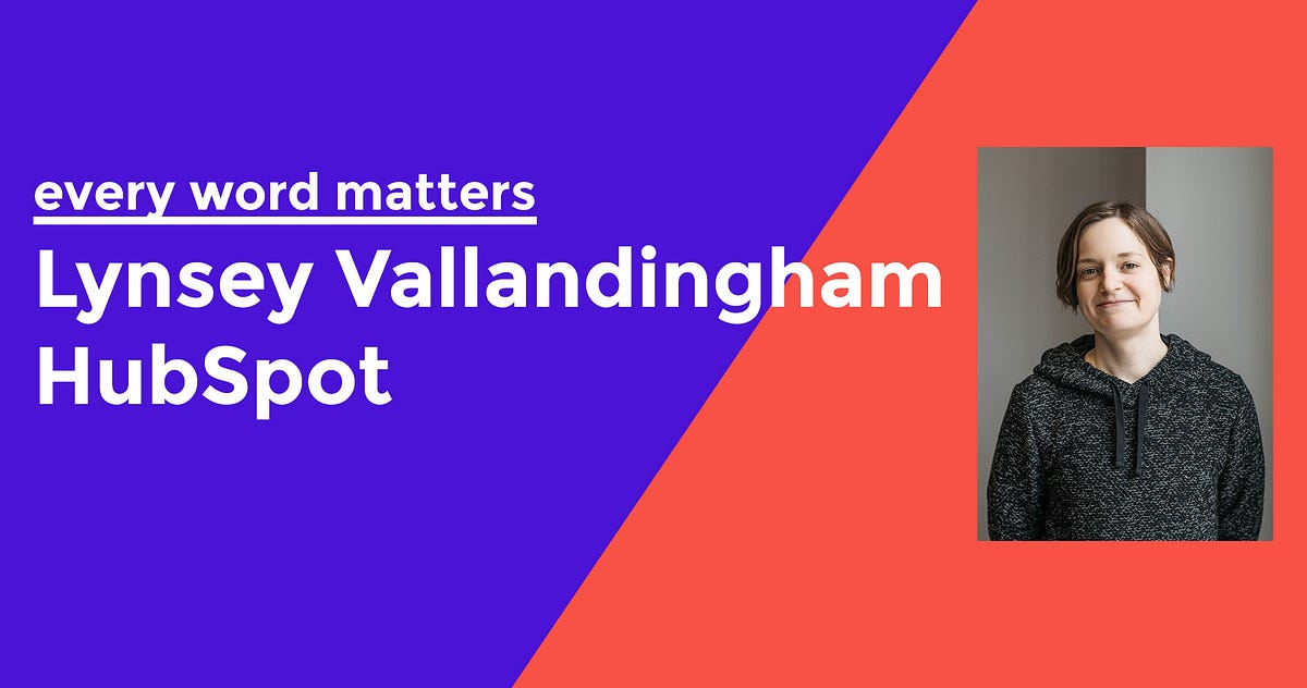 Lynsey Vallandingham, HubSpot. My name is Lynsey Vallandingham and I’m ...